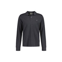 Gant Herren Poloshirt "Poloshirt Regular Shield Longsleeve Pique Rugger 1er Pack", grau, Gr. XXL, Obermaterial: 100% Baumwolle CO., Shirts