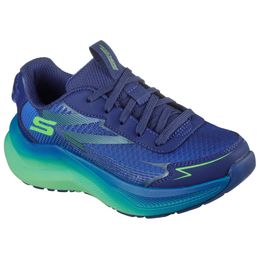 Skechers Damen Sneaker "MAX CUSHIONING ASCENDER", Gr. 35, blau, Lederimitat, Mesh, kontrastfarbene Details, Schuhe, Trainingsschuh mit d&auml;mpfender