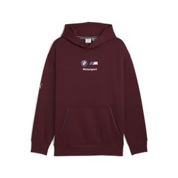 Puma Herren Hoodie "BMW M Motorsport Essentials Fleece Hoodie Herren", rot, Gr. S, Obermaterial: 68% Baumwolle, 32% Polyester; Kapuzenfutter: 100%