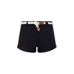 oxmo Damen Chinoshorts "Chinoshorts OXChanett", schwarz, Gr. 42, Obermaterial: 98% Baumwolle CO. 2% Elasthan EL., Hosen