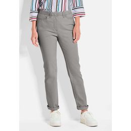 GOLDNER Damen Regular-fit-Jeans "Klassische Jeansschlupfhose LOUISA", grau, Gr. 42, Obermaterial: 78% Baumwolle CO. 20% Polyester PES. 2% Elasthan