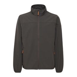North Bend Herren Softshelljacke "Softshelljacke NBCorin M W-PRO 8.000 mit wasserdichter Beschichtung", grau, Gr. M, Obermaterial: 92% Polyester PES.