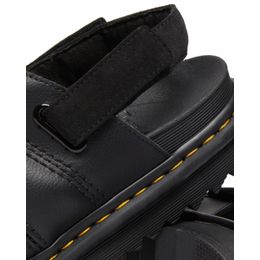 Dr. Martens Damen Plateausandale "Zebrilus", Gr. 42, schwarz, Leder, Schuhe, Plateausandale, Riemchensandale mit gesteppter Bandage
