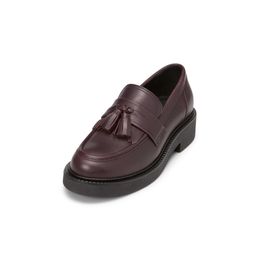Marc O'Polo MARC O'POLO Damen Loafer "aus hochwertigem Kalbleder", Gr. 38, lila, Obermaterial: 100% Leder (Rind), unifarben, Schuhe