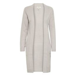 oxmo Damen Strickjacke "Strickjacke OXCabba", grau, Gr. S, Obermaterial: 100% Polyacryl PAN., Strickjacken