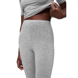 Triumph Damen Leggings "Beauty Layers Leggings Wool", Gr. L, grau, Single Jersey, Obermaterial: 100% Wolle, meliert, Hosen, Reine Wolle, w&auml;rmend