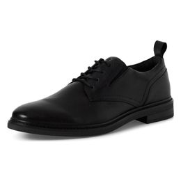 Herren Schn&uuml;rschuh, MARCO TOZZI by GMK, Gr. 44, schwarz, Rindsleder, unifarben, Schuhe, Businesschuh, Halbschuh mit Feel-Me-Ausstattung