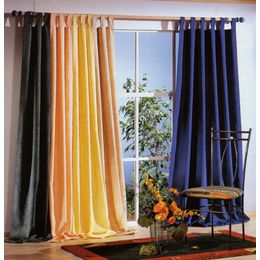 Weckbrodt-Gardinen Vorhang WECKBRODT, B:125cm H:145cm, rot, Baumwolle, Polyester, Wohnzimmer, Gardinen, "Dortmund", Marmor-Optik, blickdicht, einfarbig, Gardine, Store