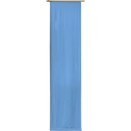 Schiebegardine WIRTH, B:60cm H:245cm, blau, Jacquard, Polyester, Wohnzimmer, Gardinen, "Umea"