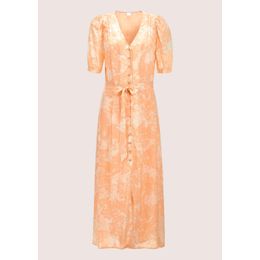 Madeleine Mode MADELEINE Damen Midikleid "Kleid Durchgekn&ouml;pftes Sommerkleid mit floralem Print", wei&szlig;, Modern, Gr. 34, Obermaterial: 100% Viskose CV., Kleider