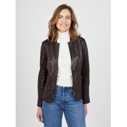 JCC Damen Lederjacke "Lida", braun, Gr. 42, Obermaterial: 100% Lammnappa. Futter: 100% Polyester, Jacken