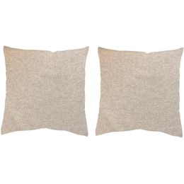 Kissenh&uuml;lle HEINE HOME, B:40cm L:40cm, beige, Polyester, 100% Polyester, Kissenbez&uuml;ge