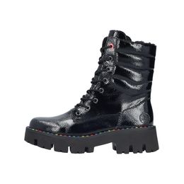 Rieker Damen Schn&uuml;rstiefelette "Rieker Stiefelette Lederimitat", Gr. 42, schwarz, Lederimitat, Schuhe