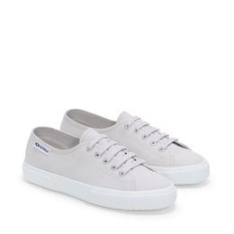 Superga Damen Sneaker "3750 LEGGERA", Gr. 42, silber, Textil, Schuhe