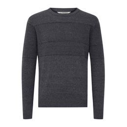11 Project Herren Strickfleece-Pullover "Strickpullover PRYannis", grau, Gr. XXXL, Obermaterial: 80% Baumwolle CO. 20% Nylon NY., Pullover