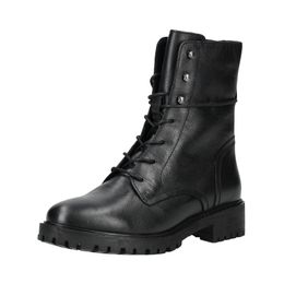 Geox Damen Schn&uuml;rstiefelette "Geox Stiefelette Leder", Gr. 40, schwarz, Leder, Schuhe
