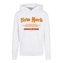 F4NT4STIC Herren Kapuzenpullover "New York HOODIE", wei&szlig;, Gr. L, Obermaterial: 50% Baumwolle, 50% Polyester, Pullover, Print