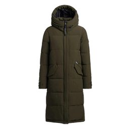 Khujo Damen Steppmantel "DAIRI", gr&uuml;n, Gr. XL, unifarben, 90% Polyester, 10% Elasthan, M&auml;ntel