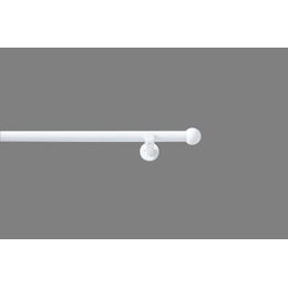 Vorhangstange GOOD LIFE, L:400cm &Oslash;:20mm, wei&szlig;, Metall, Gardinenstangen, "Bola"
