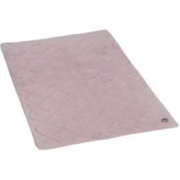 Badematte Tom Tailor HOME, H:20mm, rosa, Baumwolle, Badematten, "Cotton Diamond", Uni Farben, Pastell Farben, Rauten, reine Baumwolle, weich &