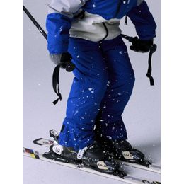 name it Kinder Skihose "NKNSLOPE10 PANT SKI EDITION FO NOOS", blau, Gr. 128, unifarben mit Farbeinsatz, Web, Obermaterial: 100% Polyester, Hosen