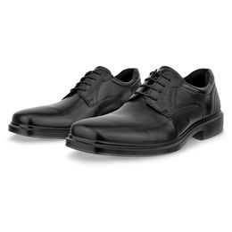 Ecco Herren Schn&uuml;rschuh "Helsinki 2", Gr. 47, schwarz, Glattleder, Schuhe, Freizeitschuh, Halbschuh, Schn&uuml;rschuh mit herausnehmbarem Fu&szlig;bett