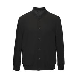 John Devin Herren Blouson "mit Rippkragen", schwarz, Gr. S, unifarben, Web, Obermaterial: 77% Polyester, 17% Viskose, 6% Elasthan. Futter: 100%