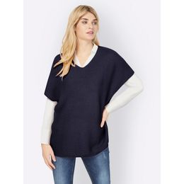 Heine Damen Pullunder "Pullunder", blau, Gr. 44, unifarben, 100% Polyacryl, Pullover