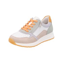 Remonte Damen Sneaker "Remonte Sneaker Lederimitat", Gr. 39, orange, Lederimitat, Schuhe