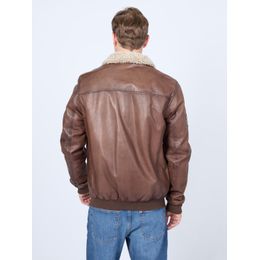 Mustang Herren Lederjacke "31022251", braun, Gr. XL, Obermaterial: 100% Leder, B&uuml;ffel; Futter: 100% Baumwolle; &Auml;rmelfutter: 100% Polyester, Jacken
