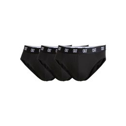 CR7 Herren Slip "Slip CR7 Basic, Slip, 3-pack 3er Pack", Gr. XL, schwarz, Obermaterial: 95% Baumwolle CO. 5% Elasthan EL., Unterhosen