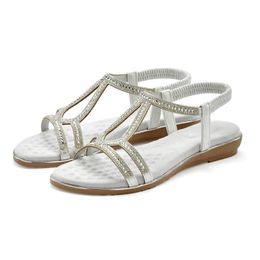 Vivance Damen Sandale "Sandalette, Sommerschuh", Gr. 40, silber, Obermaterial: 100% Lederimitat. Decksohle: 100% Lederimitat. Futter: 100%