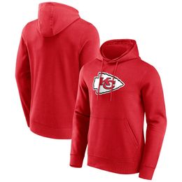 Fanatics Damen Kapuzenpullover "Fanatics Hoodie Kansas City Chiefs Primary Logo Graphic", rot, Gr. XL, 80% Baumwolle, 20% Polyester, Pullover