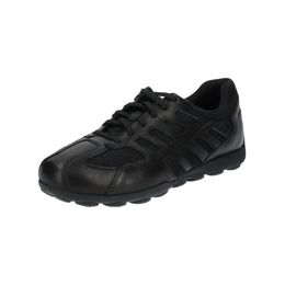 Geox Herren Sneaker "Geox Sneaker Leder/Mesh", Gr. 40, schwarz, Leder, Textil, Schuhe