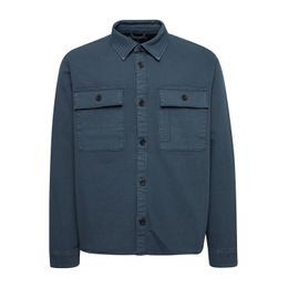 Blend Herren Hemdjacke "Hemdjacke BHJacket", blau, Gr. L, Obermaterial: 98% Baumwolle CO. 2% Elasthan EL., Jacken