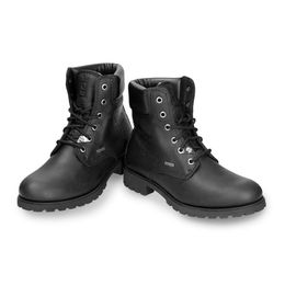 Panama Jack Damen Winterstiefelette "Panama", Gr. 39schwarz, Nappaleder, Schuhe, Winterboots, Schn&uuml;rboots, mit GORE-TEX, seitliche Logopr&auml;gung