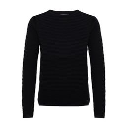 !Solid SOLID Herren Rundhalspullover "Strickrundhalspullov SDStruan", schwarz, Gr. XXL, Obermaterial: 100% Baumwolle CO., Pullover