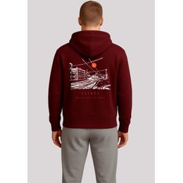 F4NT4STIC Herren Kapuzenpullover "Escape Discover the World Town Train Station", braun, Gr. XS, Obermaterial: 80% Baumwolle, 20% Polyester, Pullover,
