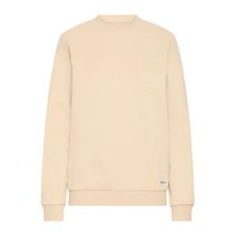 oxmo Damen Longpullover "Sweater OXKAREN"oyster, Gr. XL, Obermaterial: 80% Polyester PES. 20% Baumwolle CO., Pullover