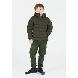 WHISTLER Jungen Outdoorjacke "Carseno Jr.", gr&uuml;n, Gr. 164, unifarben, 100% Polyester, Jacken, mit wasserabweisender Eigenschaft