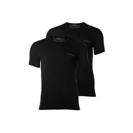 Emporio Armani Herren T-Shirt "T-Shirt Pure Cotton 2er Pack", schwarz, Gr. L, Obermaterial: 100% Baumwolle CO., Shirts