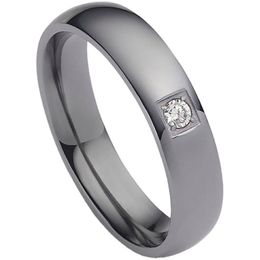 Firetti Damen Trauring "Schmuck Geschenk Tantal Hochzeit Ehering "LIEBE"", 53, 0,05 SI = kleine Einschl&uuml;sse mit Brillant, Tantal, 4,5mm, grau,
