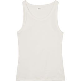 Marc O'Polo Damen Tanktop, wei&szlig;, Gr. XS, MARC O'POLO DENIM, unifarben, Rippware, Obermaterial: 94% Baumwolle, 6% Elasthan, Tops, im schlichten Basic Look