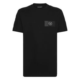 Plein Sport Jungen T-Shirt "T-Shirt", schwarz, Gr. L, Obermaterial: 100% Baumwolle, Shirts