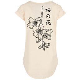 F4NT4STIC Damen T-Shirt "Japan Flower", beige, Gr. XS, Obermaterial: 100% Baumwolle, Shirts, Print