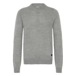 !Solid SOLID Herren Strickfleece-Pullover "Strickpullover SDBabak", grau, Gr. S, Obermaterial: 100% Polyacryl PAN., Pullover