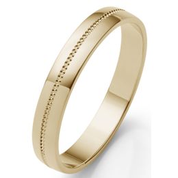 Firetti Damen Trauring "Schmuck Geschenk Gold 375 Hochzeit Ehering "LIEBE"", 50, ohne Brillant, Gelbgold 585, 3,5mm, gold, Gelbgold 585, Fingerringe,