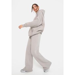 LSCN BY LASCANA Damen Sweatpants, Gr. 44, beige, Sweatware, Obermaterial: 60% Baumwolle, 40% Polyester, unifarben, Hosen, extra weiche Sweatware