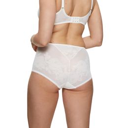 Triumph Damen Shapingslip "Wild Rose Sensation", Gr. 44, wei&szlig;, Spitze, Obermaterial: 71% Polyamid, 29% Elasthan, unifarben, Unterhosen, flache