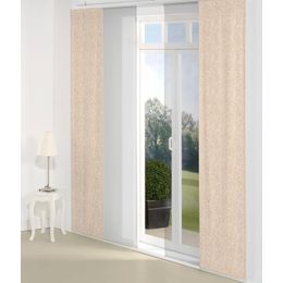Schiebegardine WIRTH, B:60cm H:245cm, orange, Jacquard, Baumwolle, Polyester, Wohnzimmer, Gardinen, "Gospic"